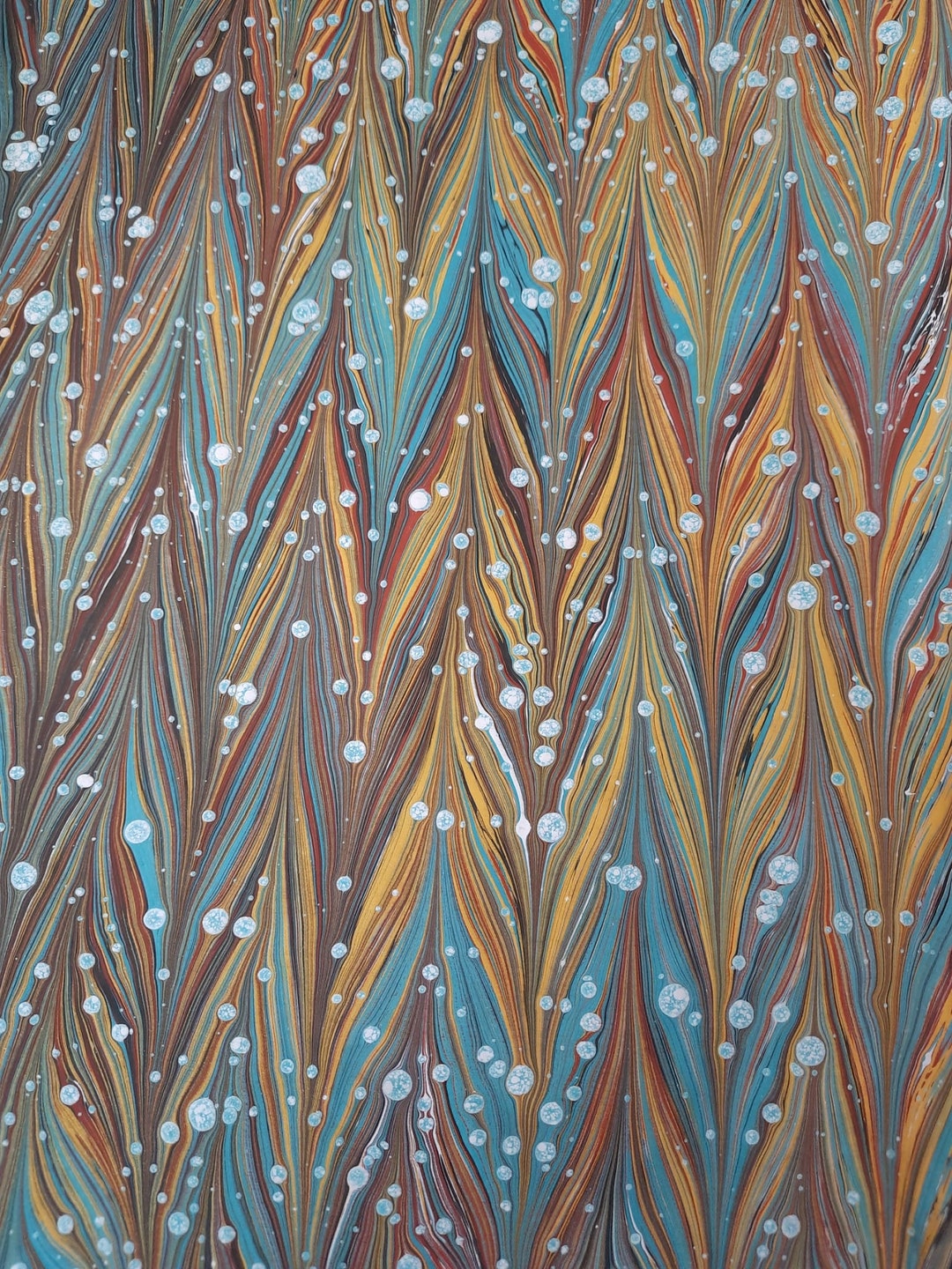 Frameable Marbled Papers and Marbled Paper for Restoration and ...