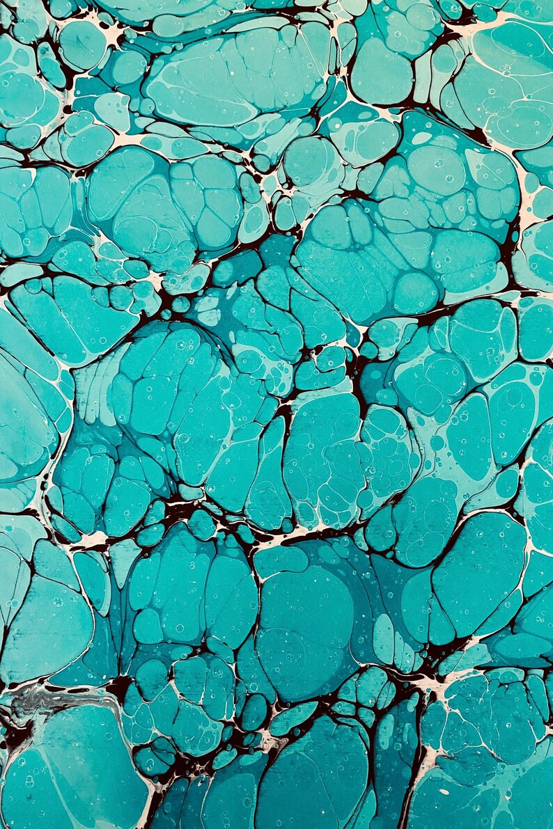 Hand Marbled Paper for Restoration and Bookbinding,decorative Paper for ...