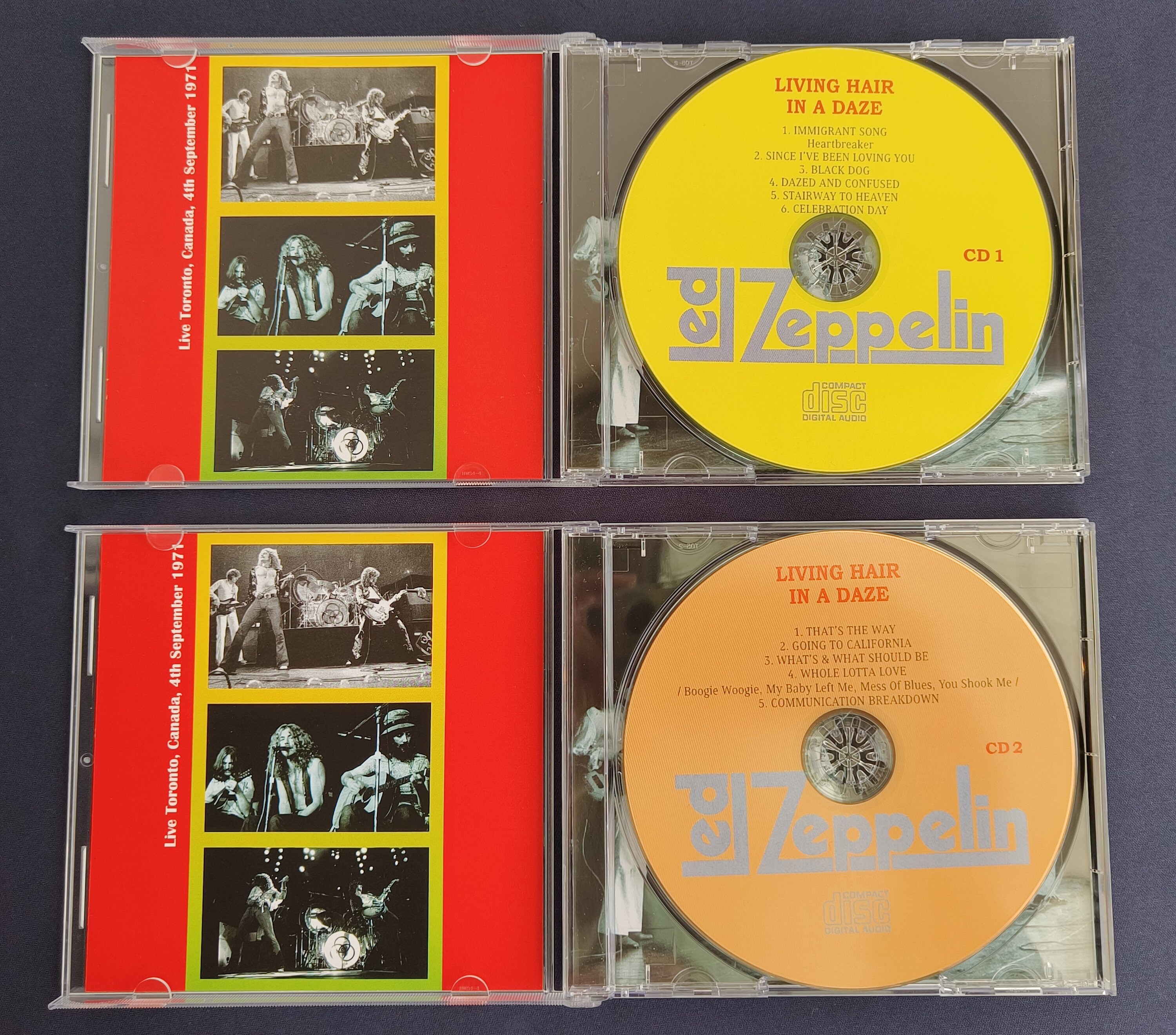 Led ZEPPELIN 2 X CD Set ~ in a Daze ~ Live ТОRОNТО Canada 1971! Rarity !! Promo! - Etsy