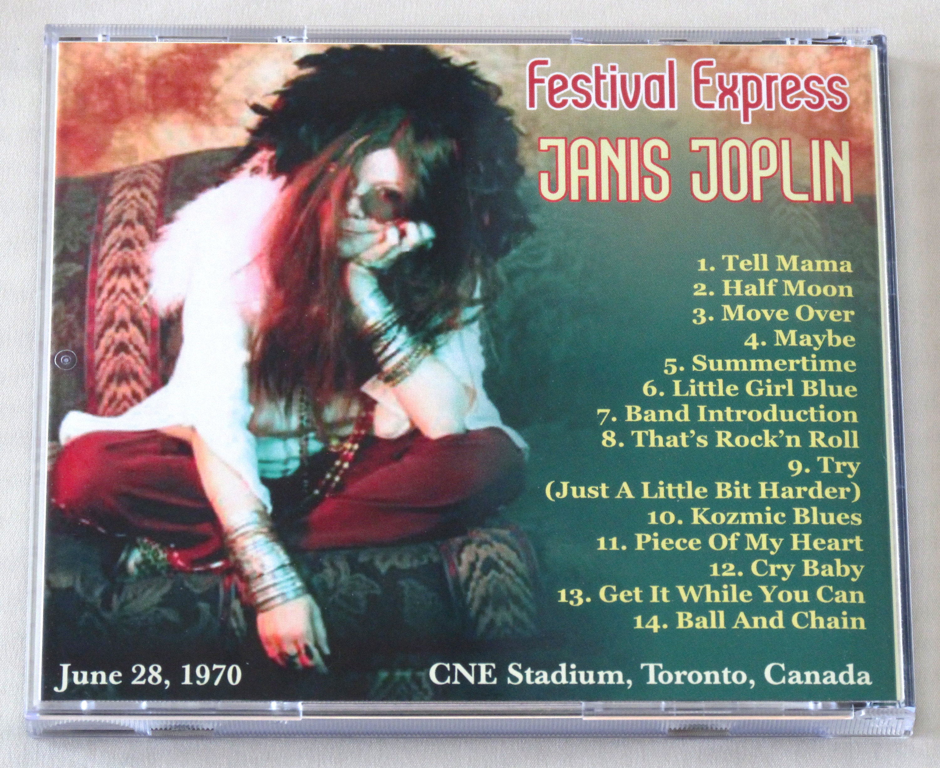 Janis JOPLIN - Festival Express CD C.N.E. Stadium TORONTO Canada 28 ...