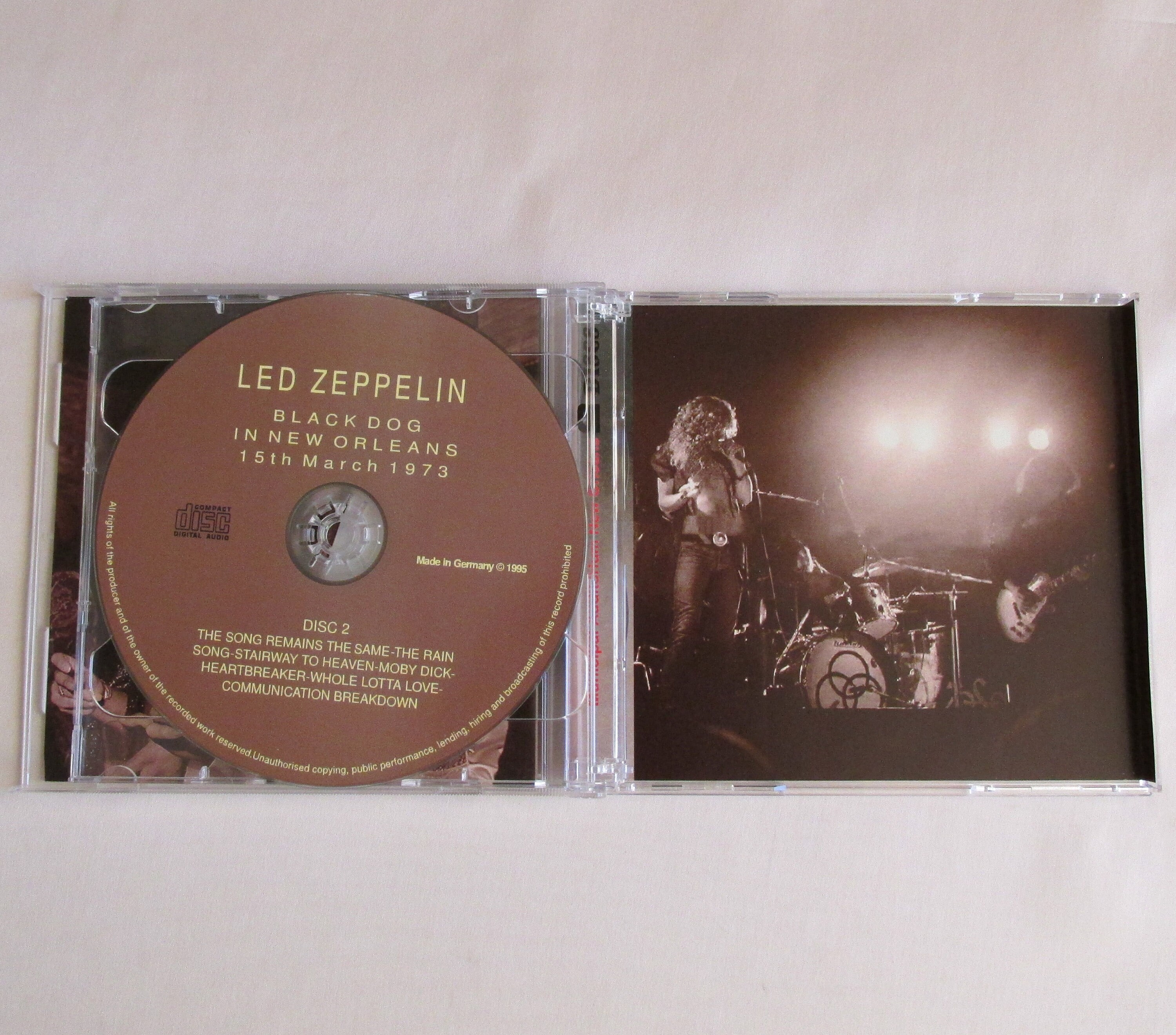 Led Zeppelin - Black Dog in New Orleans, 15th March 1973, 2 X CD - Etsy