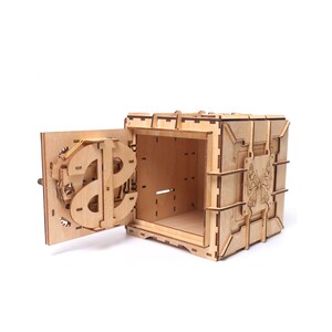 Wooden Escape Room Puzzle Box Handmade Treasure Box Password DIY ...