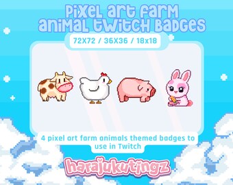 Pink Animated & Cute Pixel Art Emotes for Twitch or Discord - Etsy ...