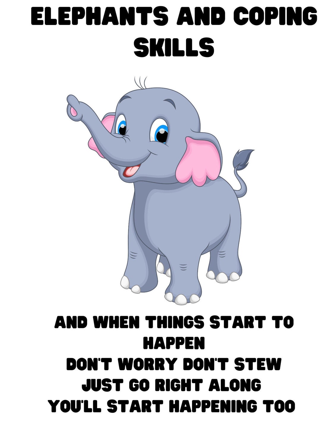 Elephant and Coping Skills - Etsy