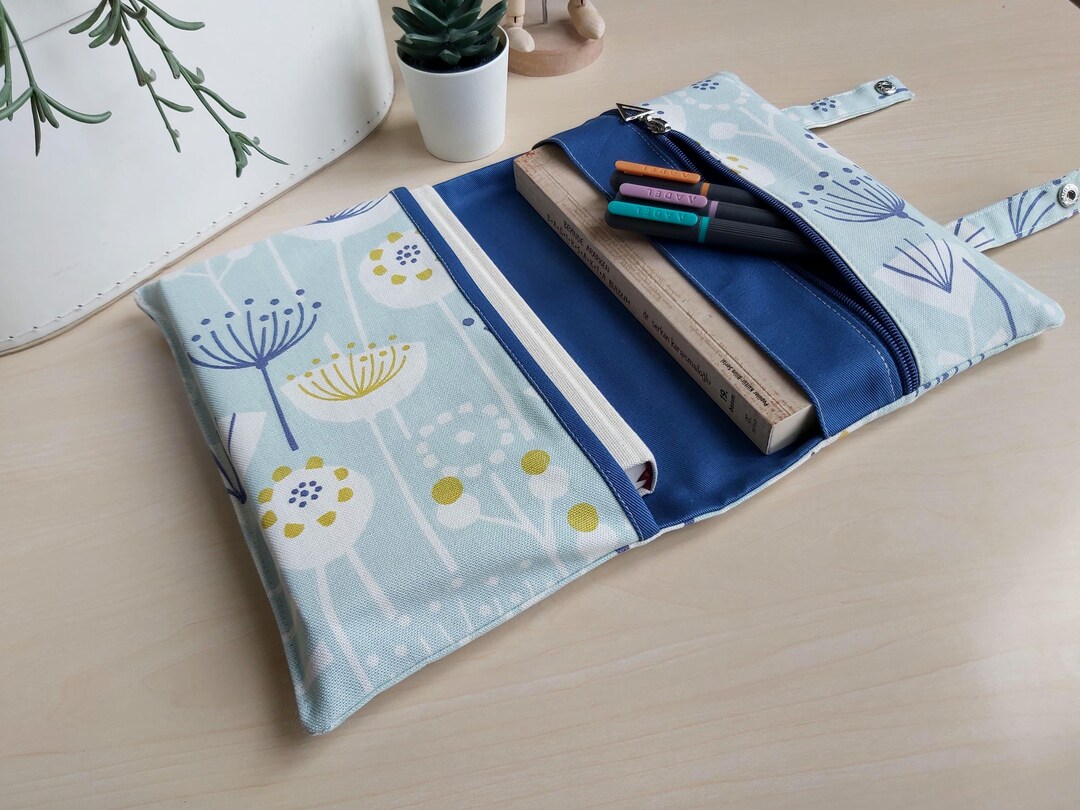 Book Sleeve With Pocket, Padded Book Cover, Book Jacket, Abstract Book ...
