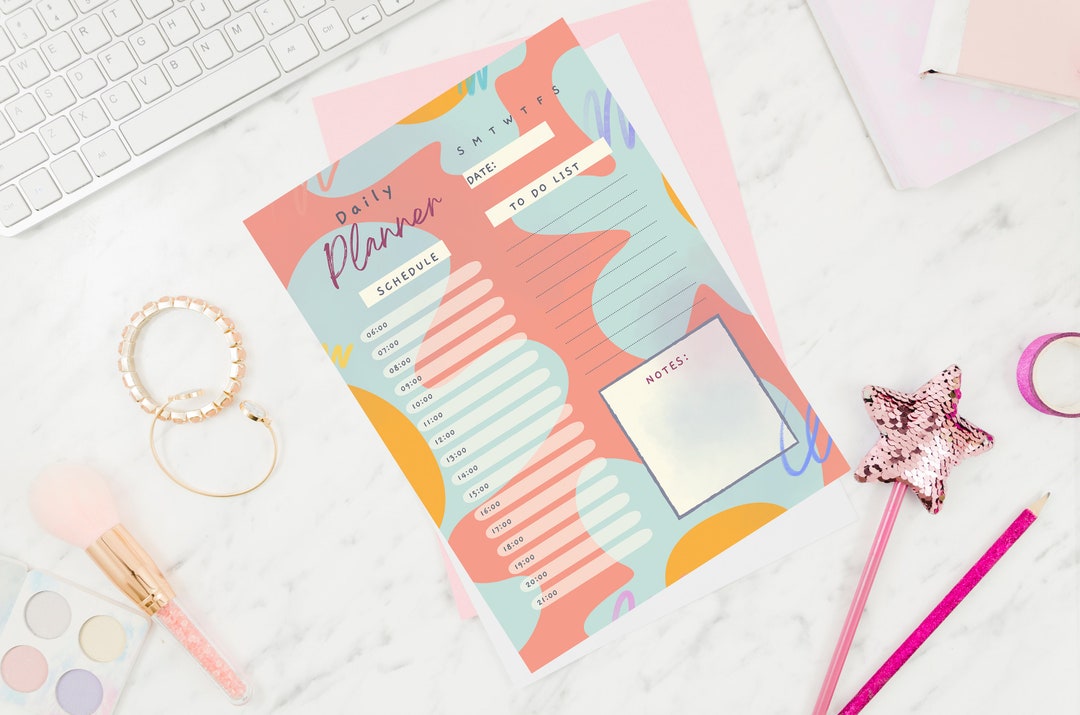 Daily Planner, Planner Png, Pdf Daily Planner, Plan Your Day, Weekly ...