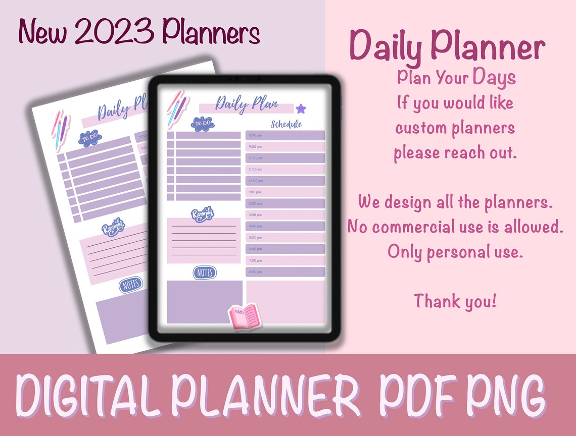 Cute Planner, Printable Planner, Happy Planner, 2023 Planner, Day ...