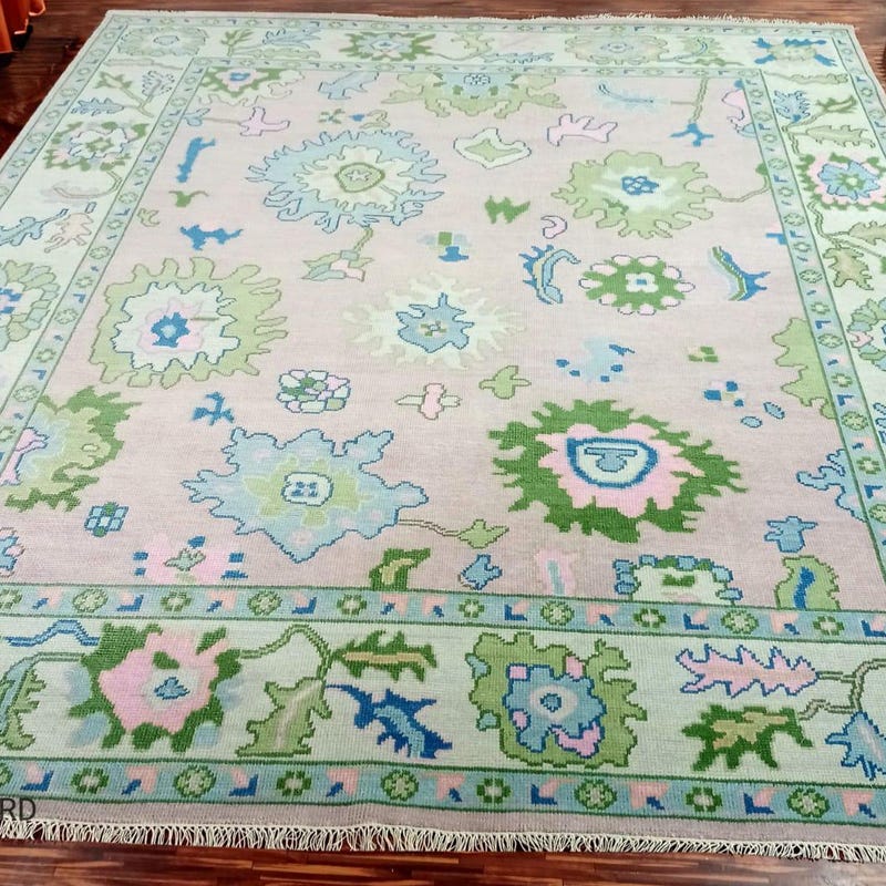 Pink Oushak Rug - Etsy