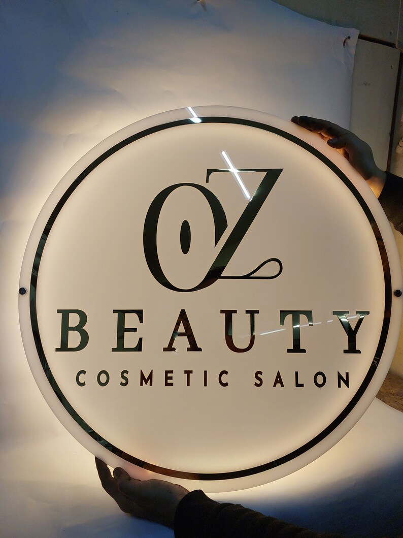 Custom Acrylic Neon Led Round Sign Square Sign Rectangle Sign, Circle ...