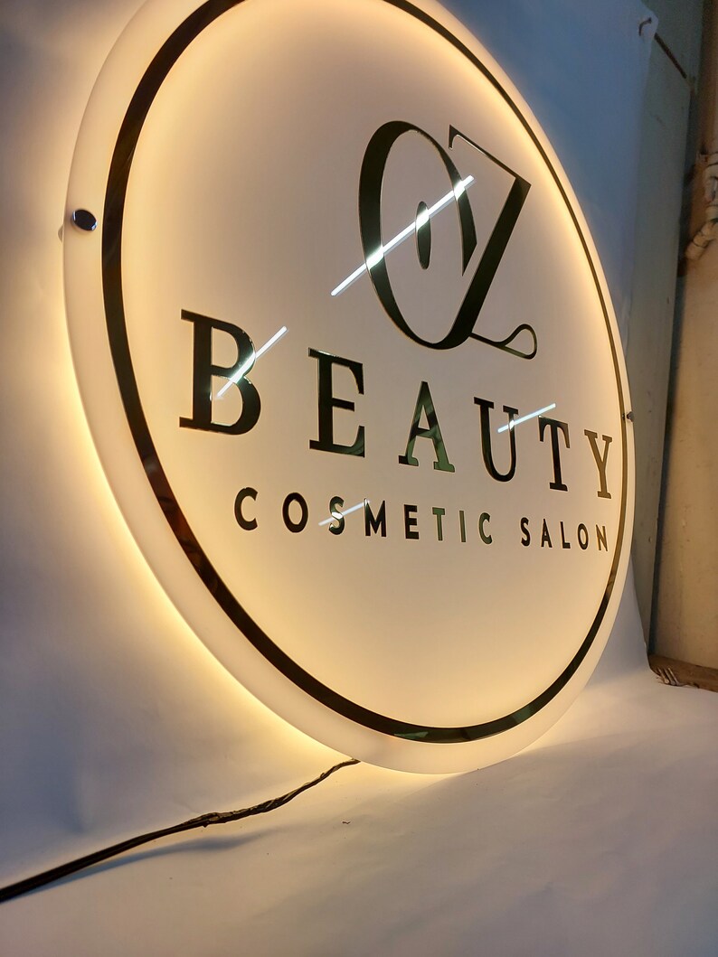 Custom Acrylic Neon Led Round Sign Square Sign Rectangle Sign, Circle ...