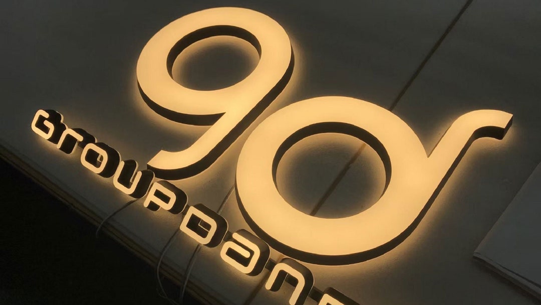 3D Backlit Sign, 3D Logo, 3D Gold Sign, 3D Silver Sign, Business Sign ...