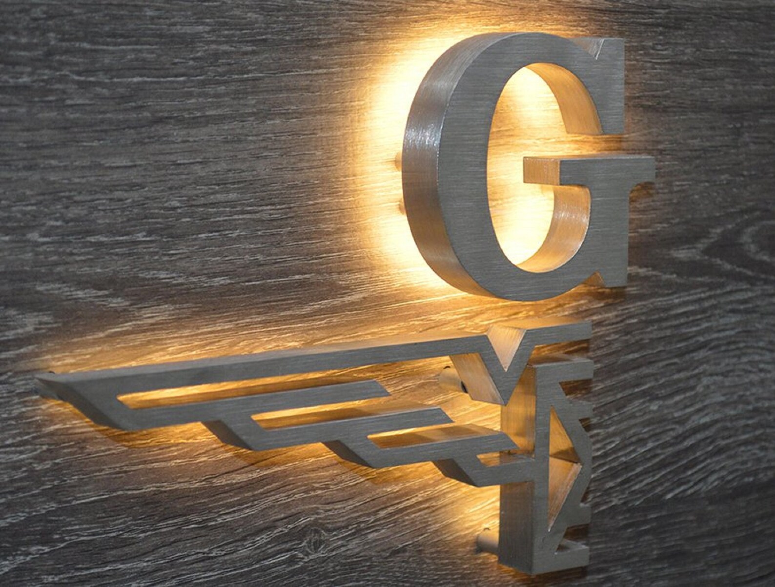 3D Backlit Sign, 3D Logo, 3D Gold Sign, 3D Silver Sign, Business Sign ...