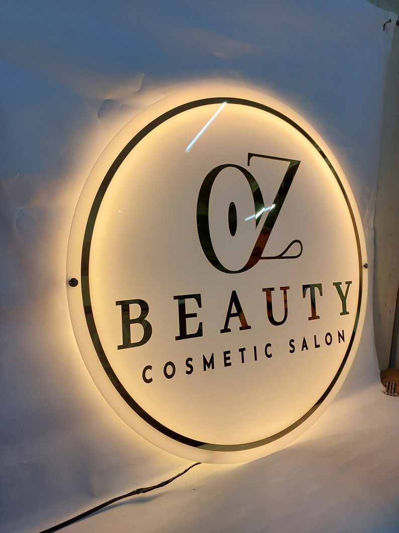 Custom Acrylic Neon Led Round Sign Square Sign Rectangle Sign, Circle ...