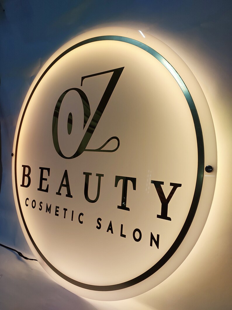 Custom Acrylic Neon Led Round Sign Square Sign Rectangle Sign, Circle ...