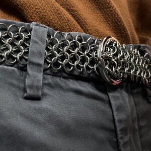 Sturdy, Shiny and Elegant Stainless Steel Chainmail Belt - Etsy