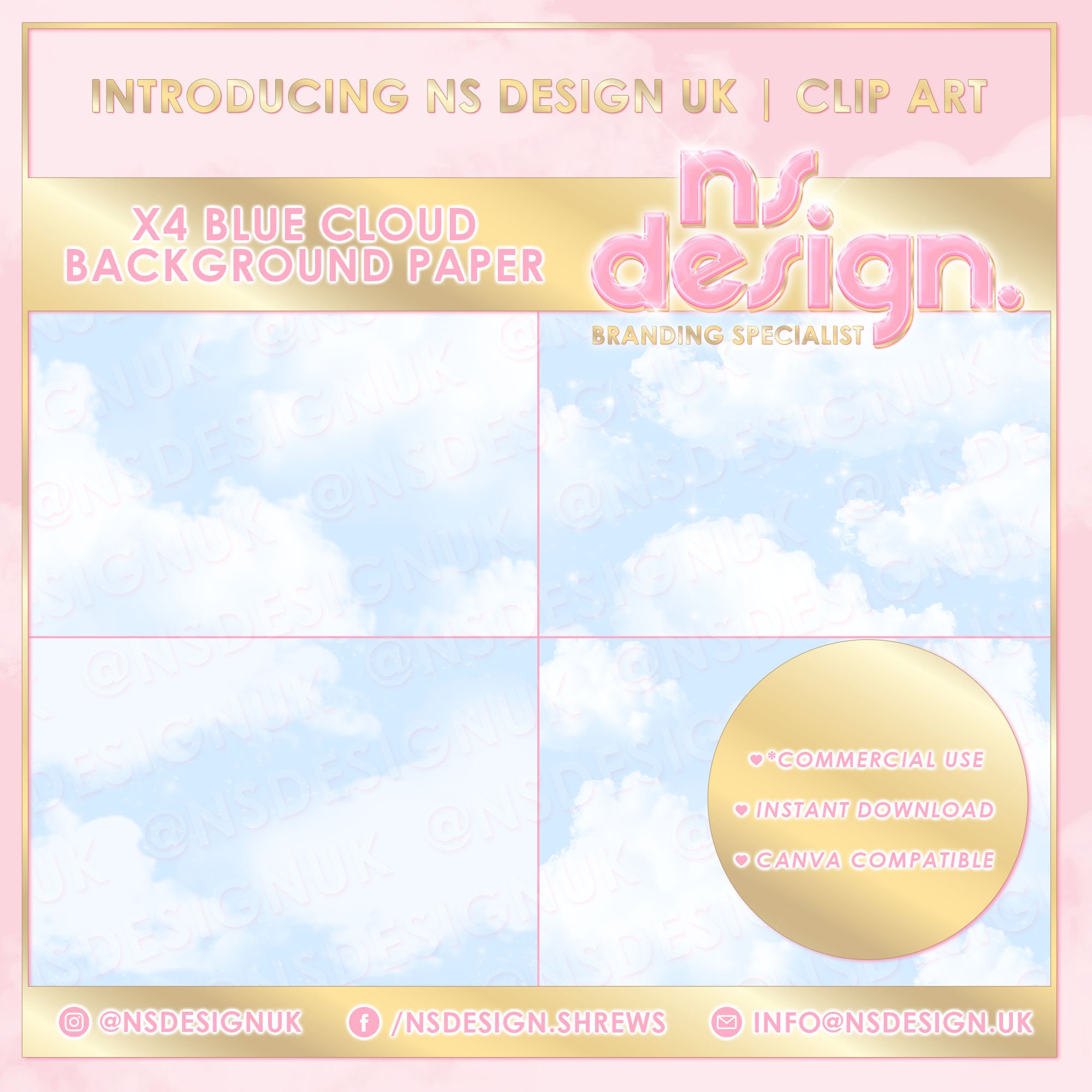 X4 Pretty Cloud Background Paper, Glitter Clouds, Cloud Wallpaper, High ...