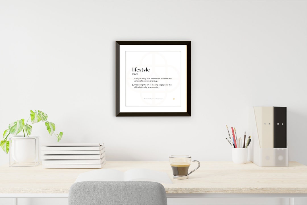 Lifestyle Definition Funny Art Gift for Parents Grandparent Gift Funny ...