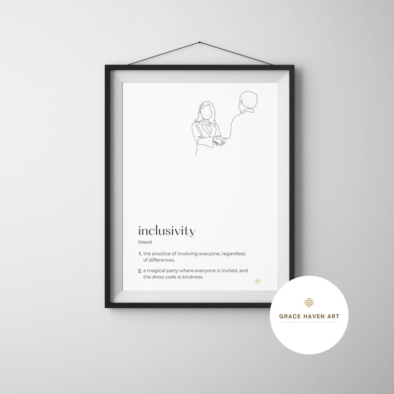 Step Into the World of Inclusivity With This Definition Artwork Digital ...