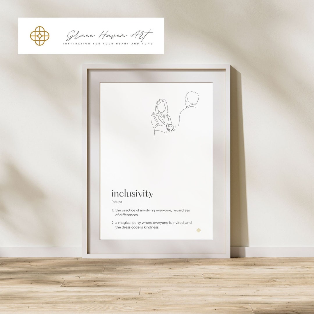 Step Into the World of Inclusivity With This Definition Artwork Digital ...