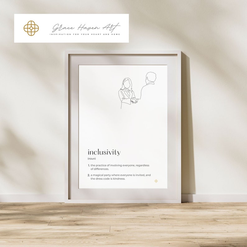 Step Into the World of Inclusivity With This Definition Artwork Digital ...