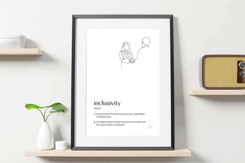 Step Into the World of Inclusivity With This Definition Artwork Digital ...