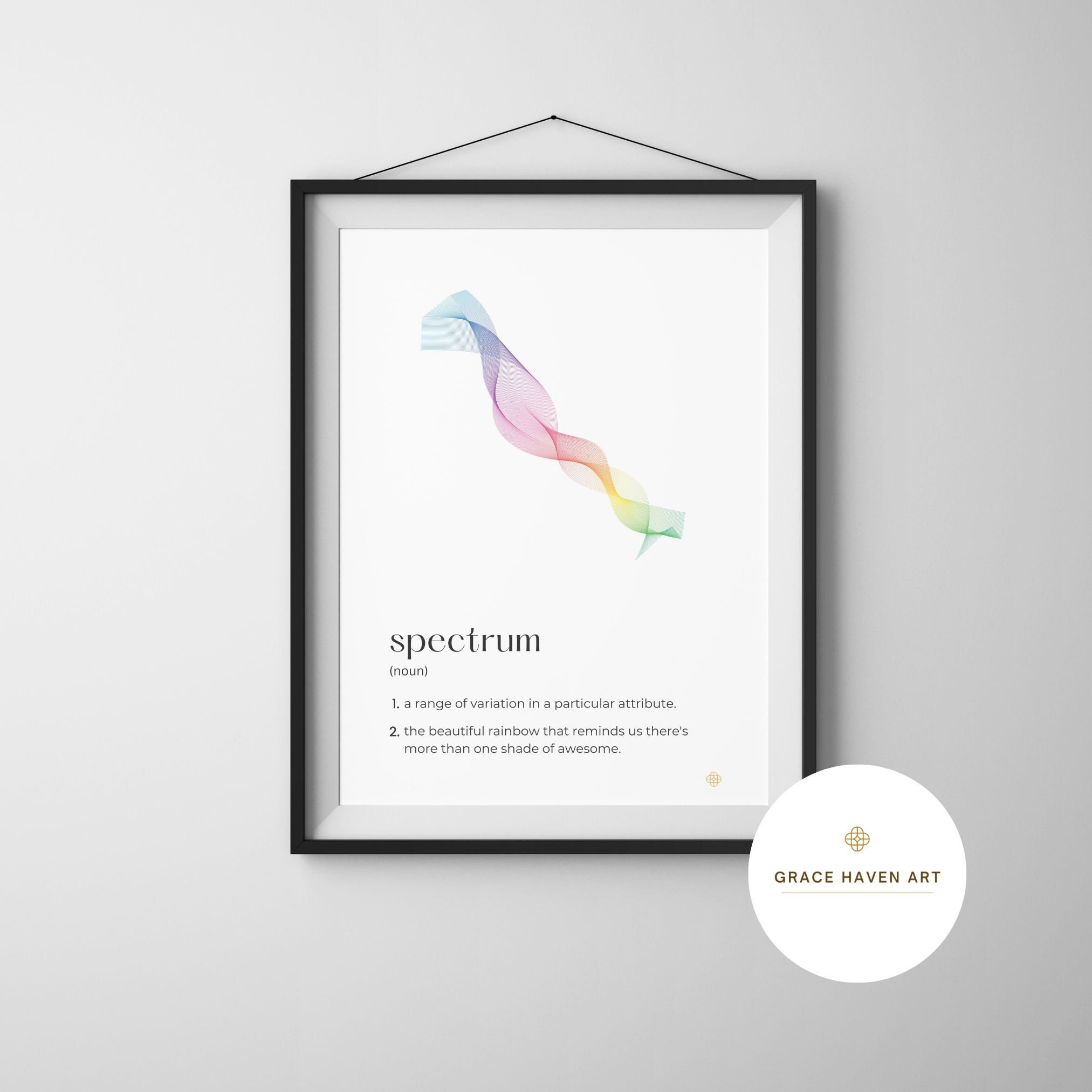 Diversity Delight: Spectrum Definition Digital Printable Artwork ...