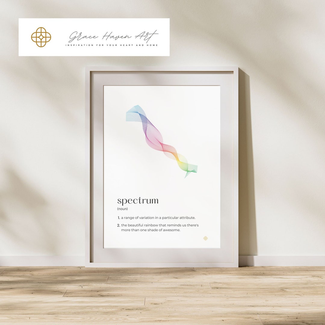 Diversity Delight: Spectrum Definition Digital Printable Artwork ...