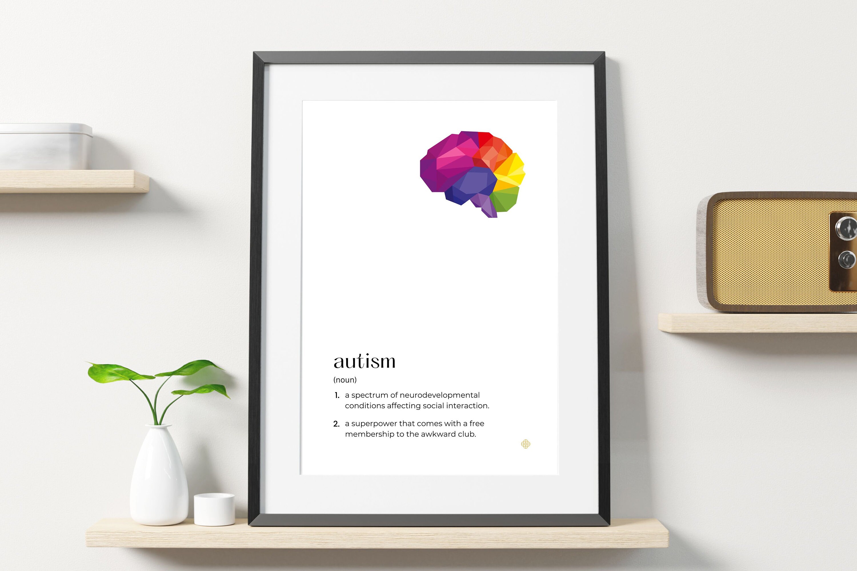 Autism Definition Art for Therapist Office, Neurodiverse Alternate ...