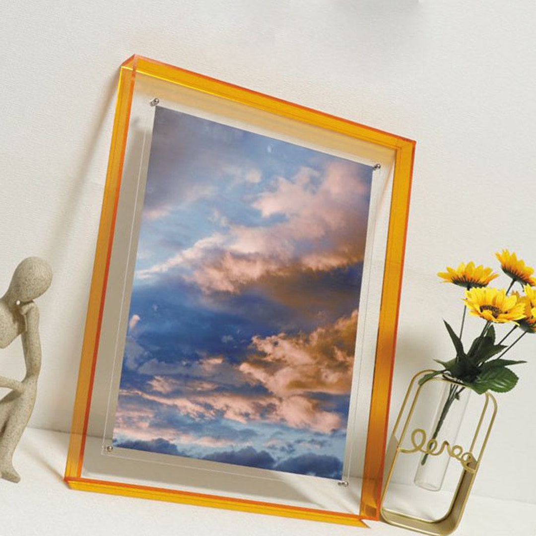 Multi-colour Acrylic Photo Frame Display Magnetic Picture - Etsy