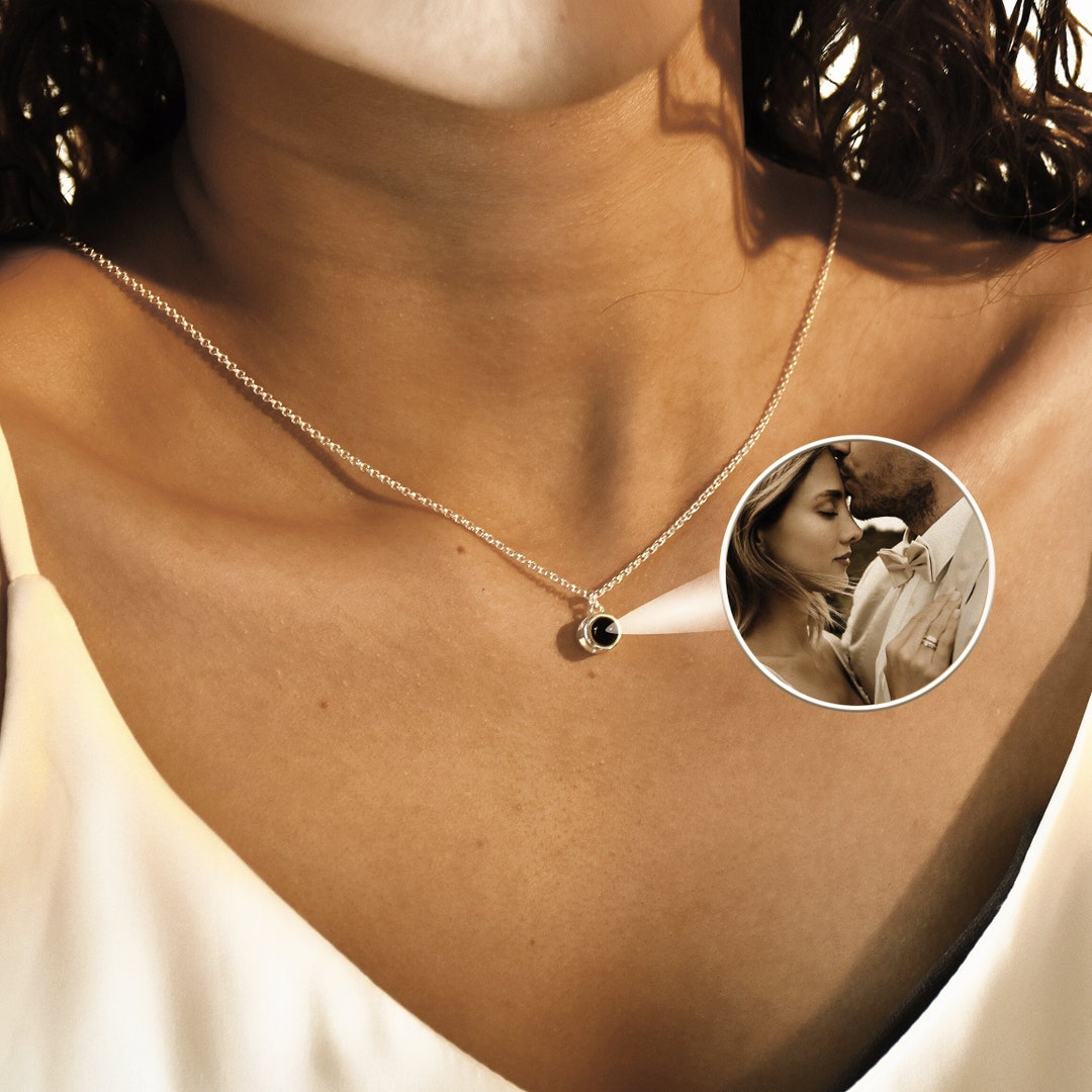 Photo Projection Necklace Projection Photo Bubble Necklace - Etsy