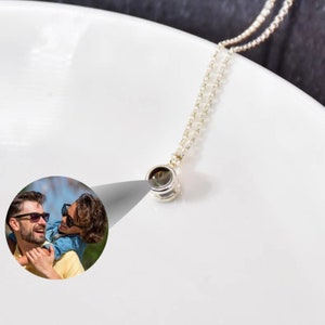 Photo Projection Necklace, Projection Photo Bubble Necklace, Custom ...