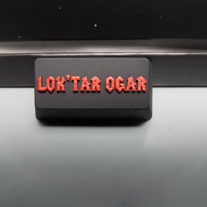 Lokta.r O.gar Worl.d of W.arcraft Inspired Artisan Custom Keycap for ...