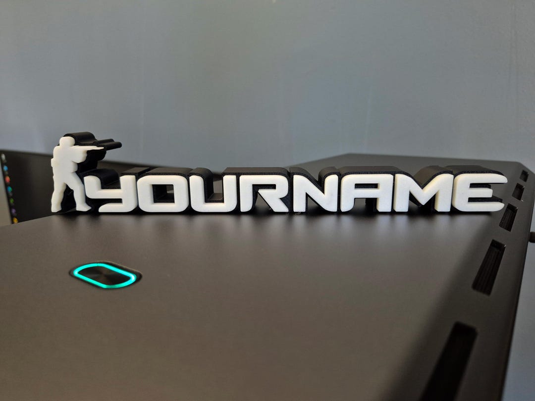 CS 2 Personalized Gamertag Sign | Custom Nameplate | Gamer Gift ...