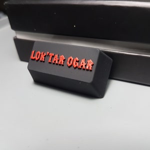 Lokta.r O.gar Worl.d of W.arcraft Inspired Artisan Custom Keycap for ...