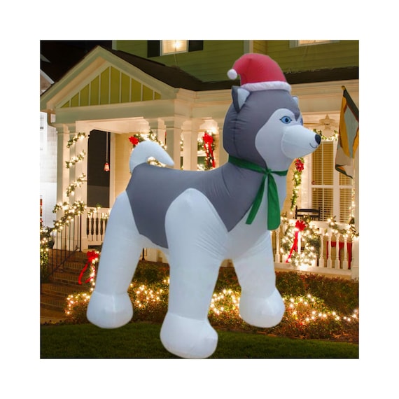 Inflatable Christmas Husky