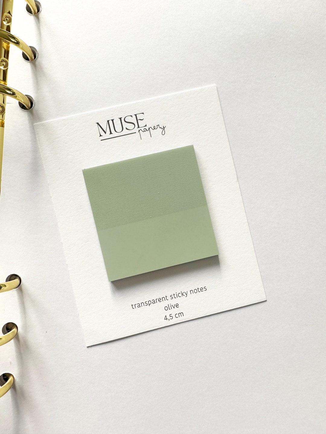 Transparent Sticky Notes in OLIVE - Etsy
