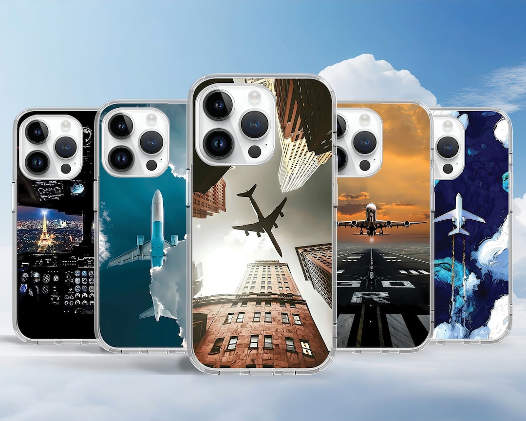 Aviation Plane Phone Case for iPhone 16 15 14 Pro Max 13 12 6 Mini X ...