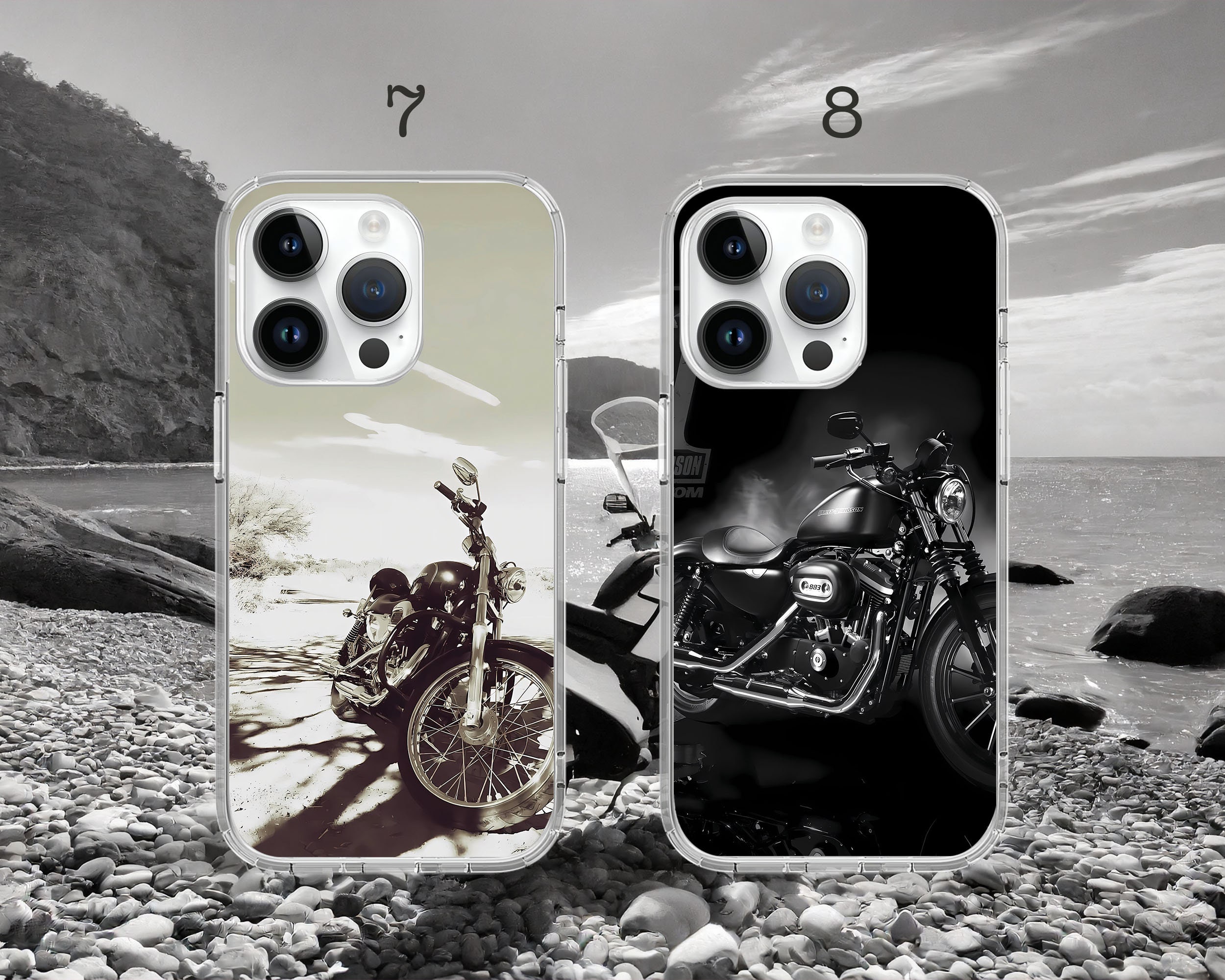 Motorcycle Biker Rider Phone Case for iPhone 15 14 Pro Max 13 12 11 8 ...