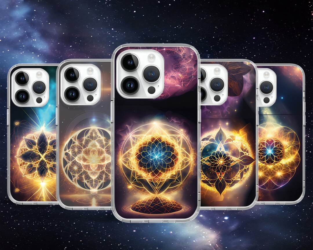 Chakra New Age Flower of Life Mindfulness Phone Case for iPhone 15 14 ...