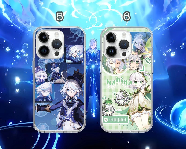 Genshin Impact Furina Nahida Phone Case for iPhone Air 17 16 15 14 Pro ...