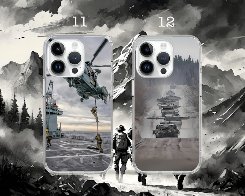 Army Soldier Military Aircraft Air Force Phone Case for iPhone 15 14 ...