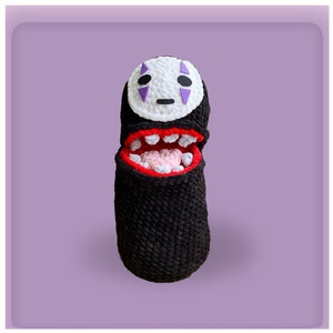 No Face Spirited Away Amigurumi Crochet Plushie Pattern - Etsy