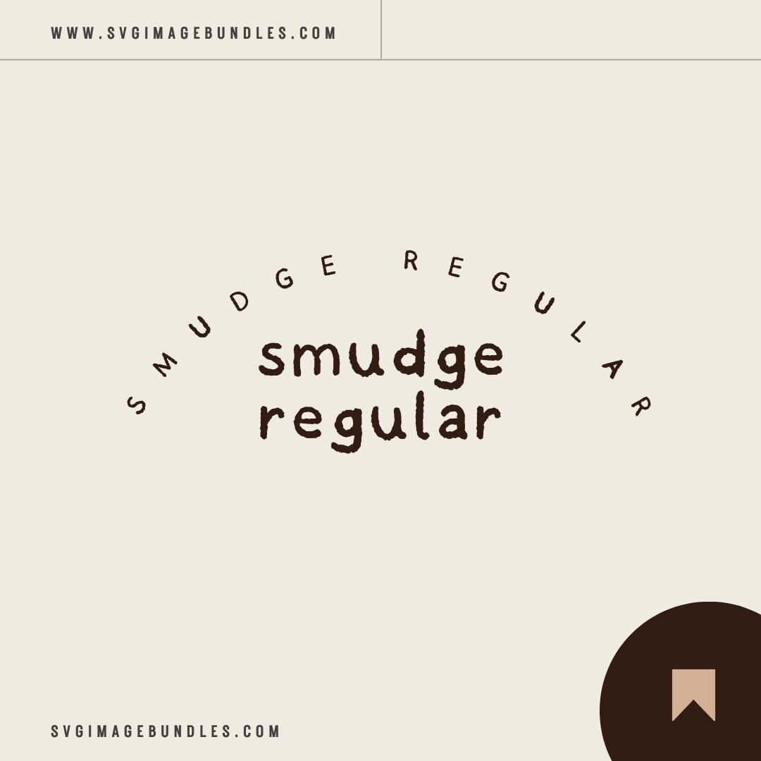 Smudge Regular Fun Digital Font Download - Etsy