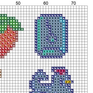 Stardew Valley Bundle Dog, Flower, Chick Items Cross Stitch Alpha ...