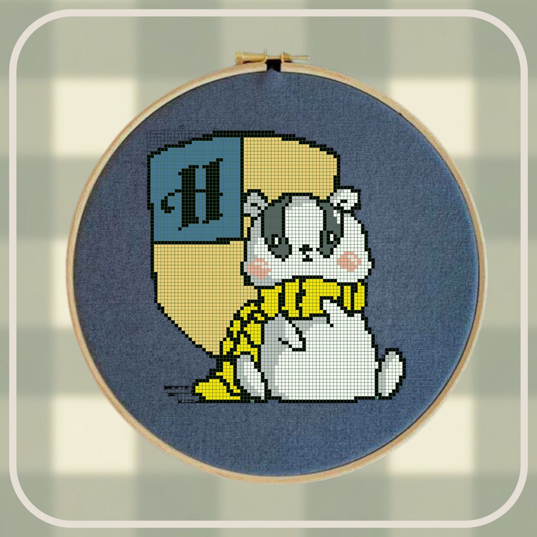 Hufflepuff Cute Cross Stitch Alpha Pattern - Etsy