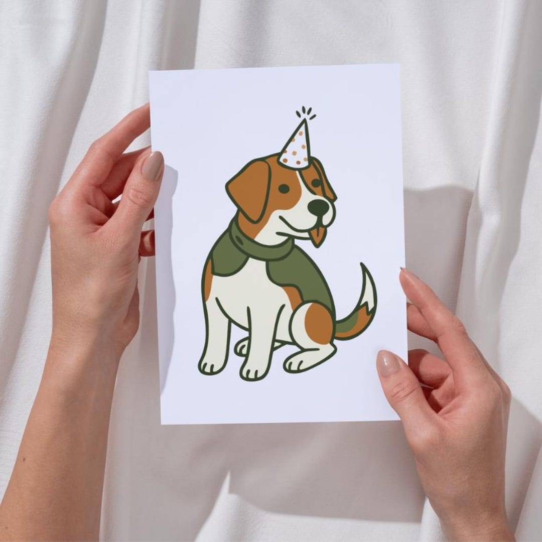 Birthday Party Dog Animal SVG File for Cricut - Etsy