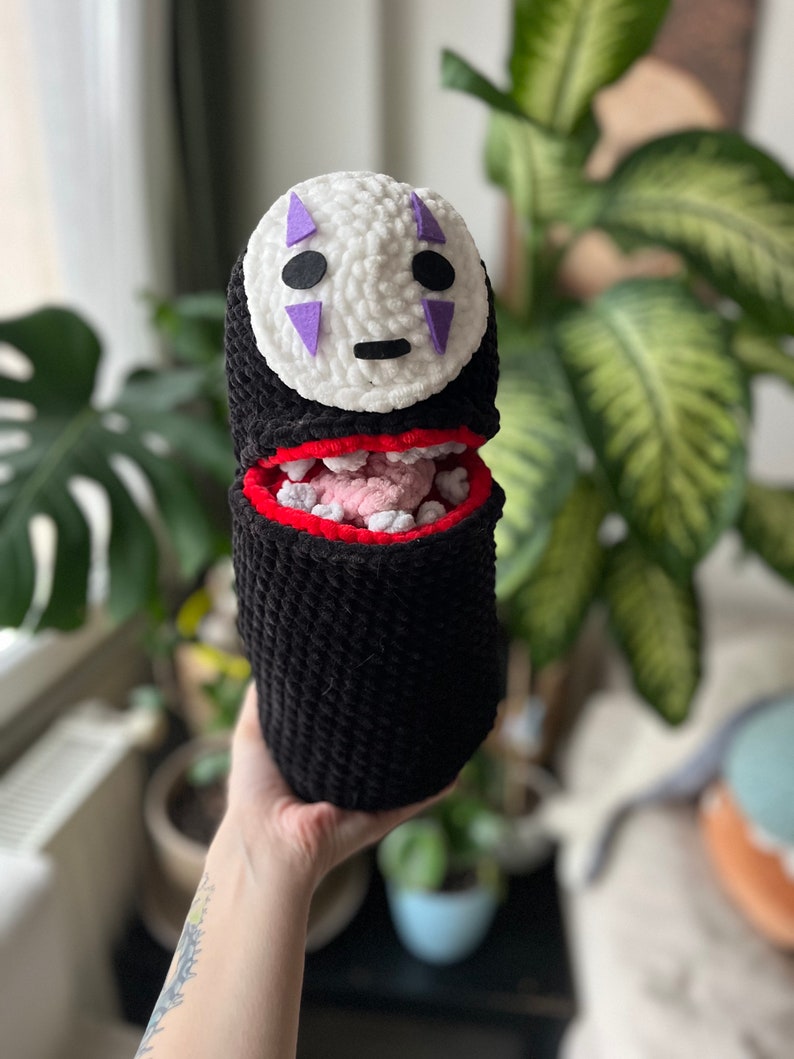 No Face Spirited Away Amigurumi Crochet Plushie Pattern - Etsy