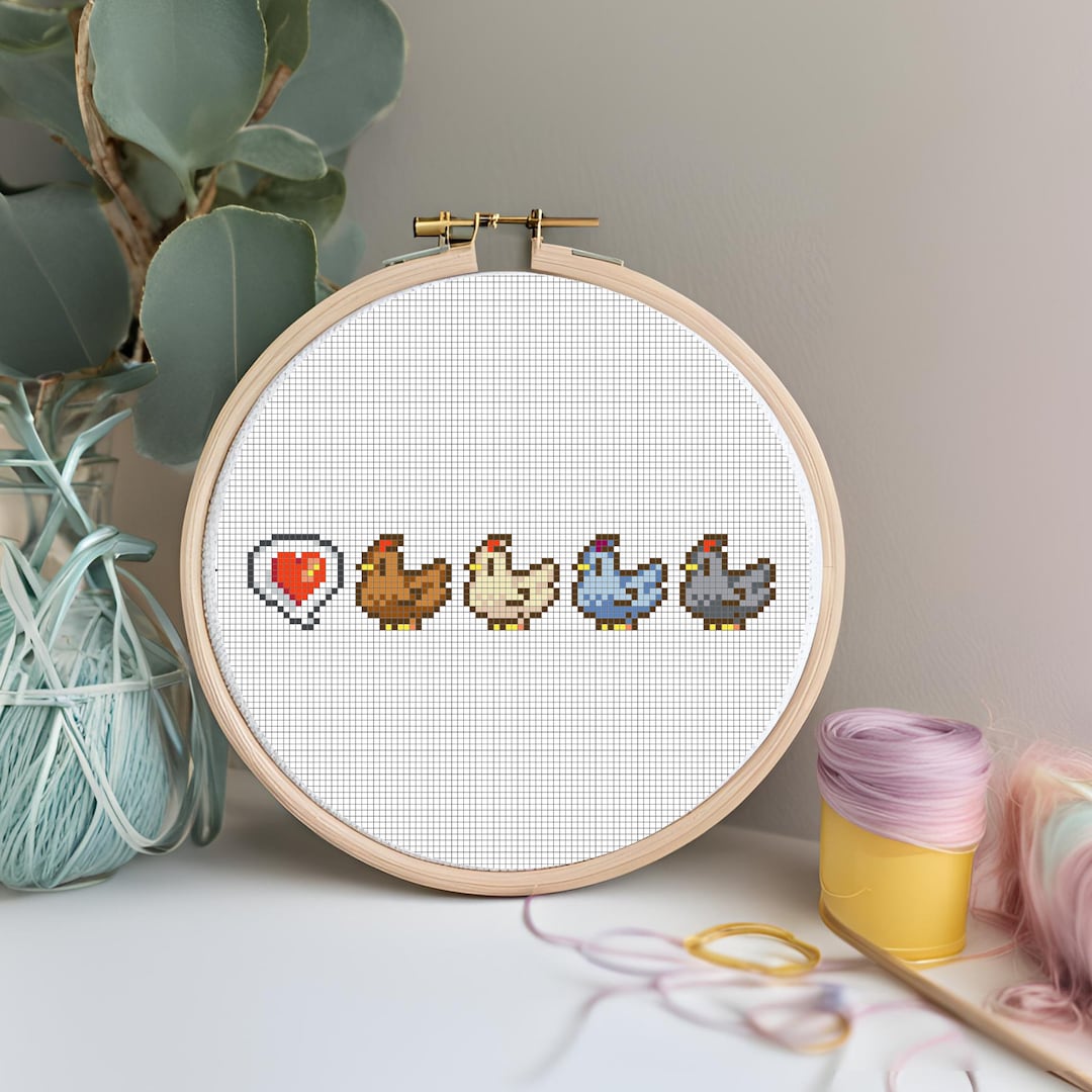Stardew Valley Chick Cross Stitch Alpha Pattern - Etsy