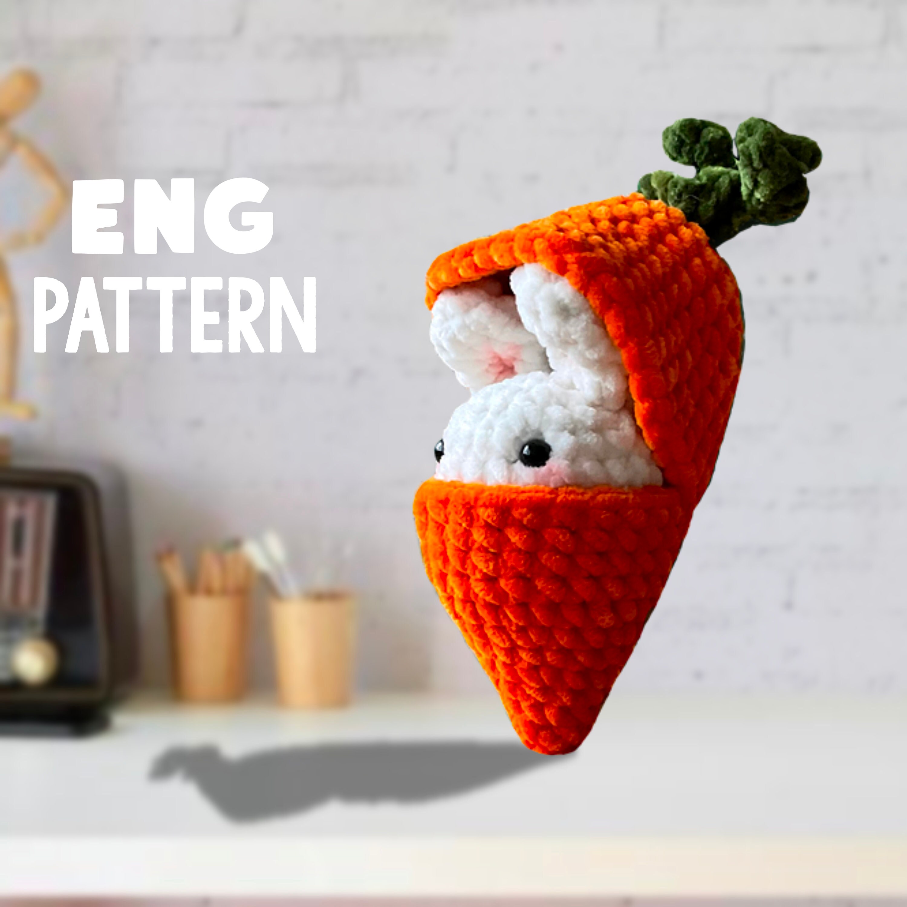 Carrot Bunny Amigurumi Crochet Plushie Pattern - Etsy