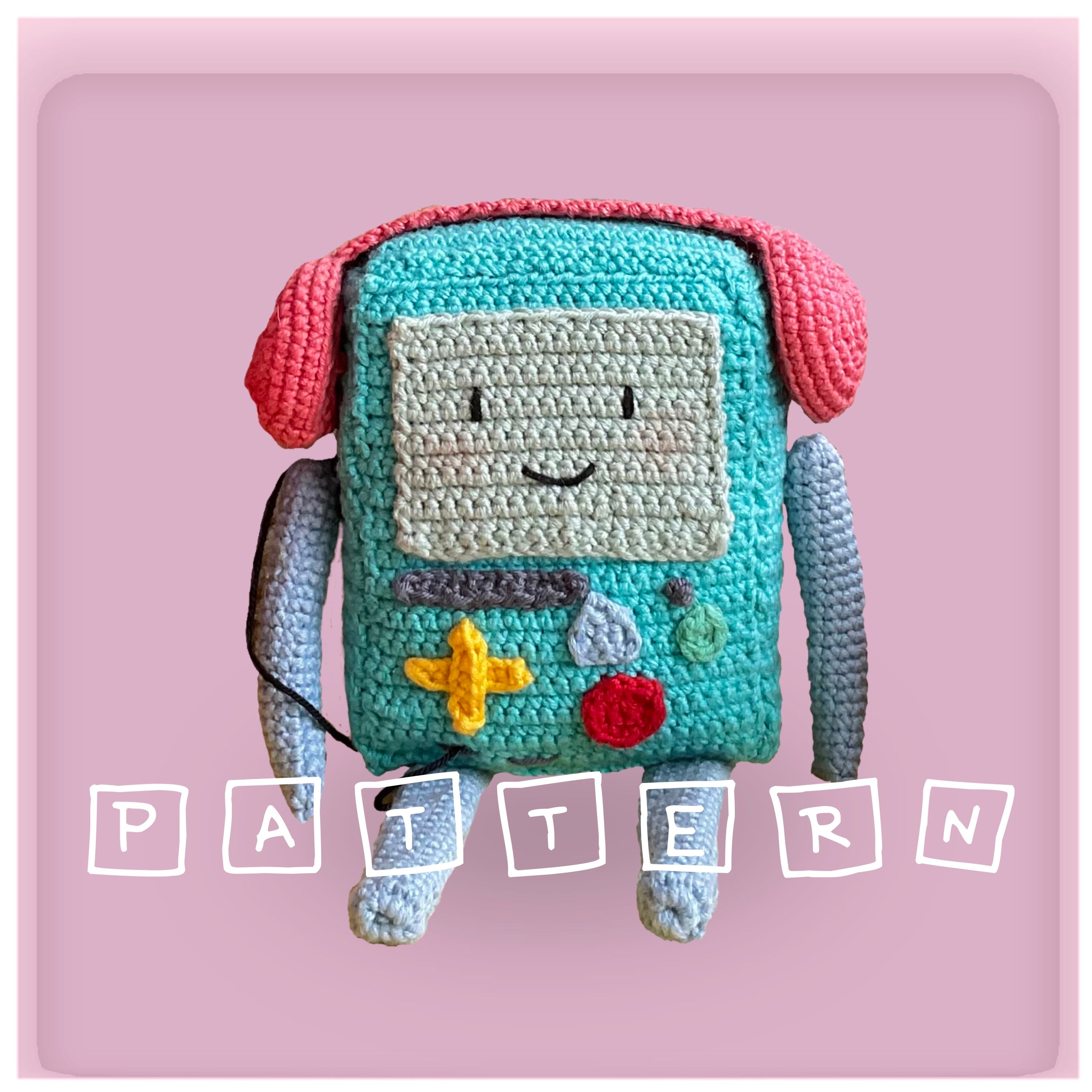 Adventure Time BMO Crochet Amigurumi Pattern - Etsy